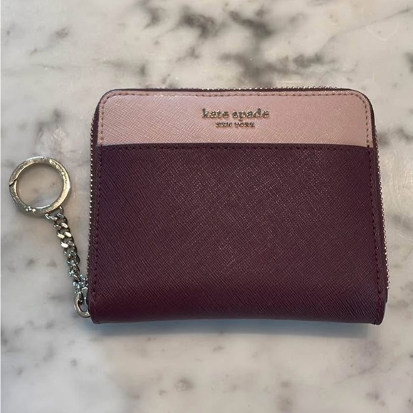 kate spade | Accessories | Kate Spade Pink And Purple Key Card Holder ...